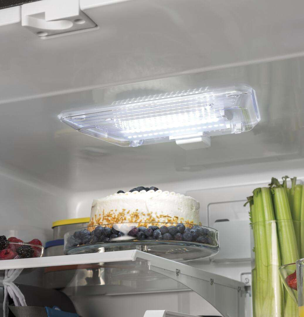 GE GFE24JYKFS 33" French Door Refrigerator with Exterior Ice & Water 23 ...