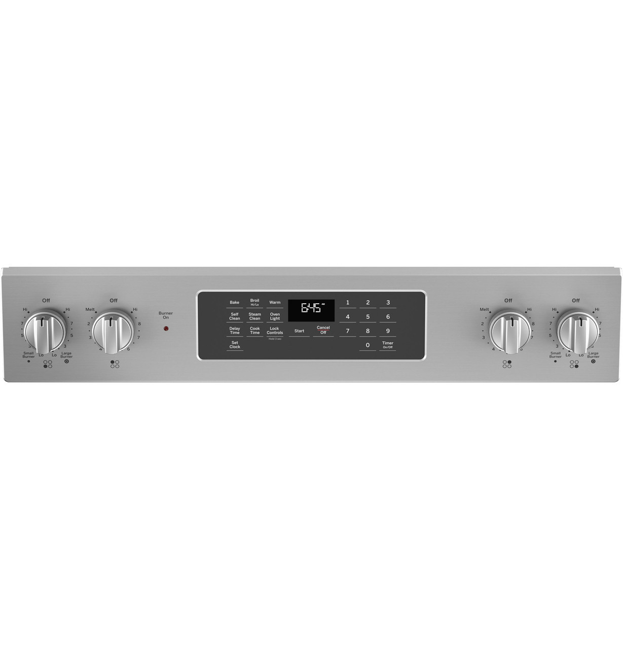 GE JS645SLSS 30" Slide-In Front Control Electric Range with Power Boil ...