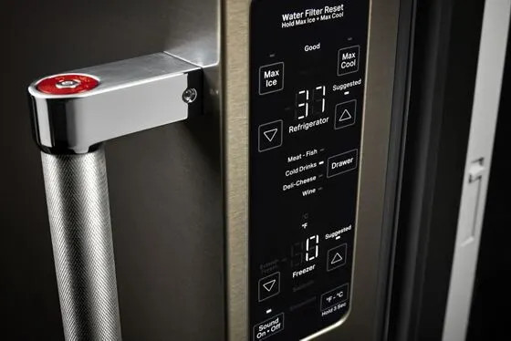 KitchenAid KRFC704FPS 36" Counter Depth French Door Refrigerator with ...