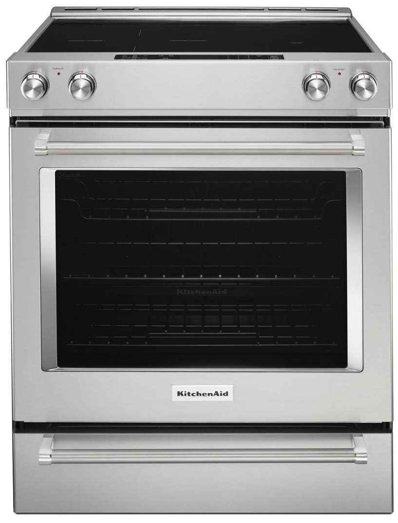 KitchenAid KSEB900ESS 30" Electric Slide-In Range with Baking Drawer ...