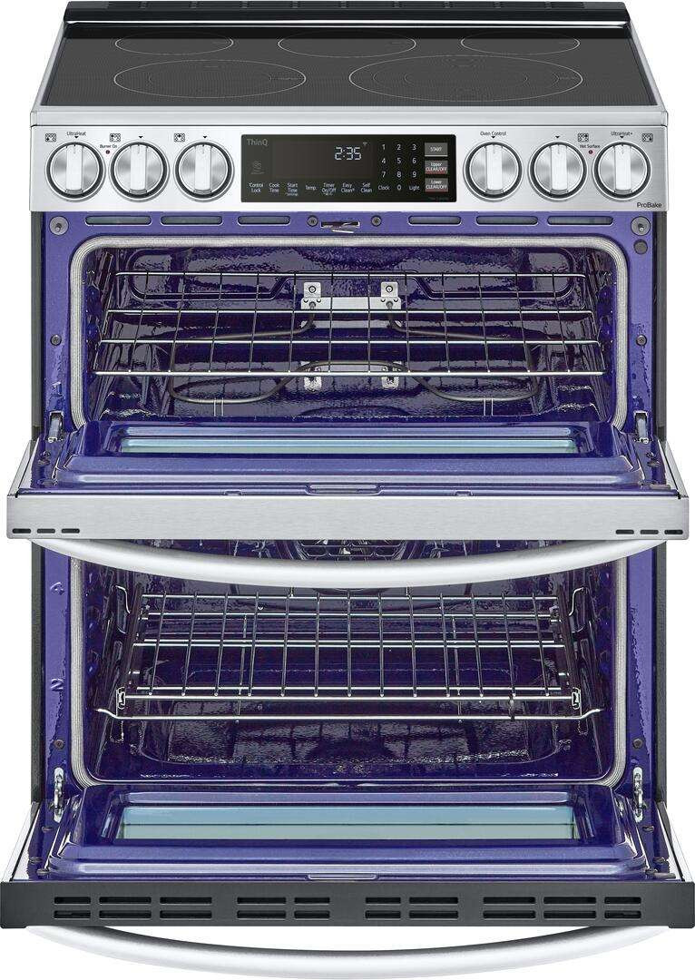 LTEL7337F LG 30" Smart WiFi Enabled Electric Double Oven Slide-In Range ...