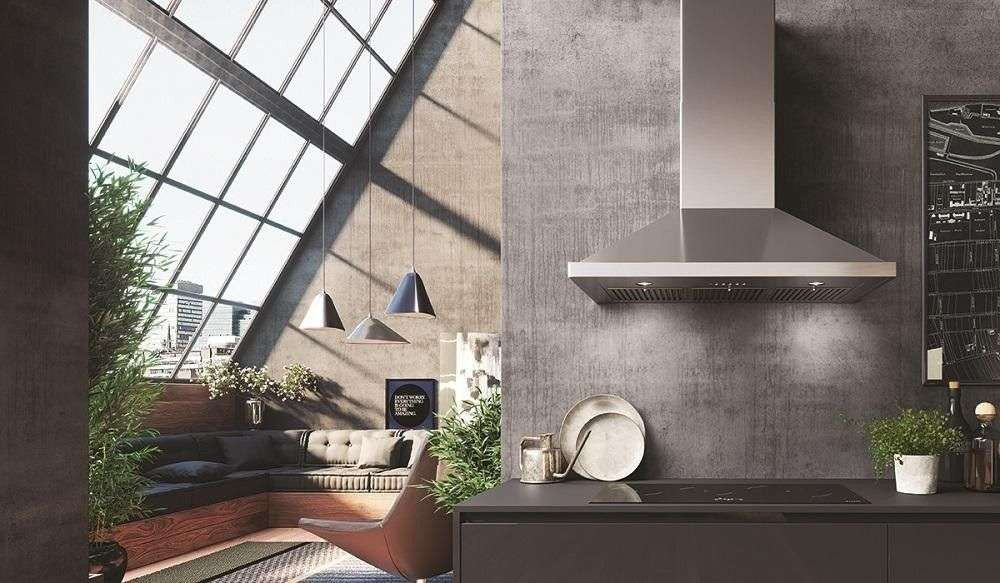 DAMA36SSV Faber 36" DAMA Pyramid Wall Mount Hood with 4 Speed ...