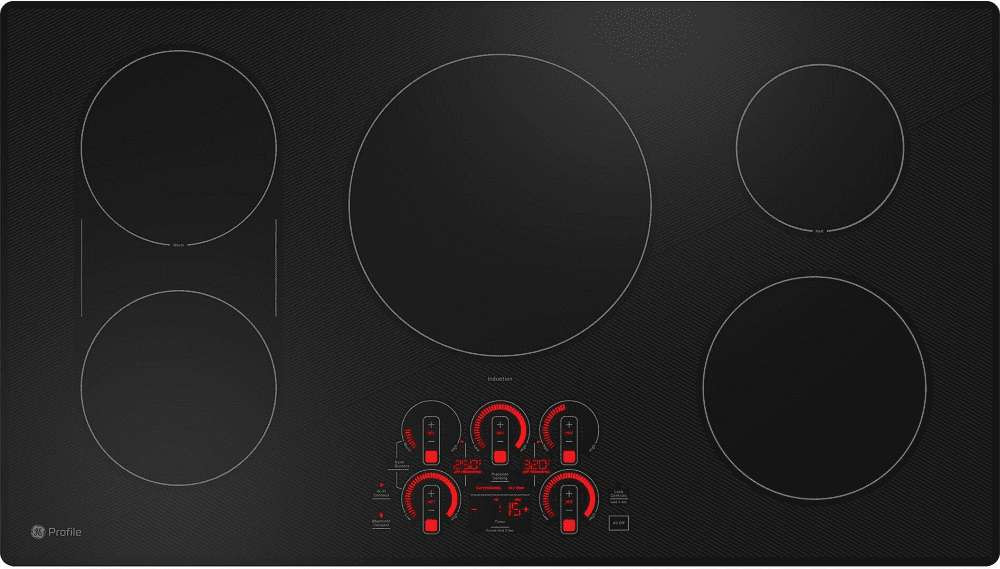 PHP9036DTBB GE Profile 36" ADA Compliant Wifi Enabled Induction Cooktop ...