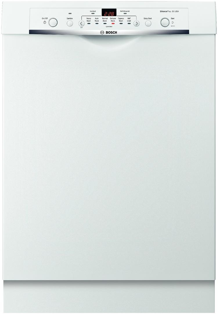 SHE3AR72UC Bosch Ascenta Series 24" Recessed Handle Dishwasher - White ...