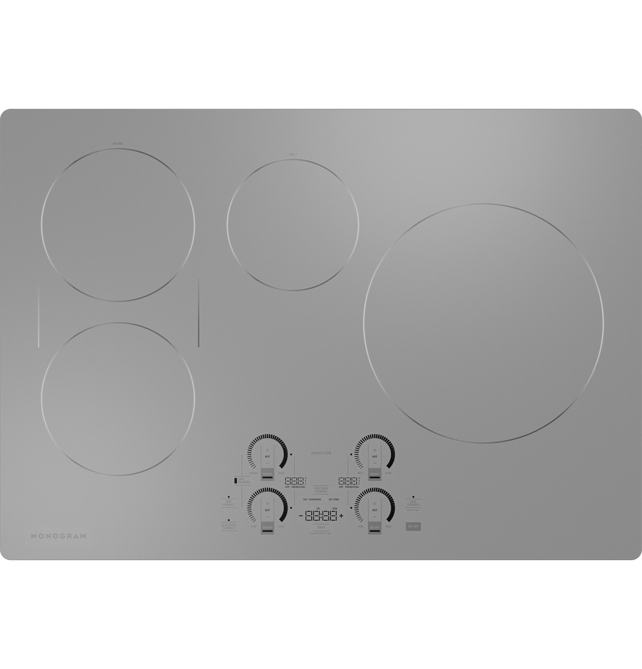 ZHU30RSTSS Monogram 30" ADA Compliant WiFi Enabled Induction Cooktop ...