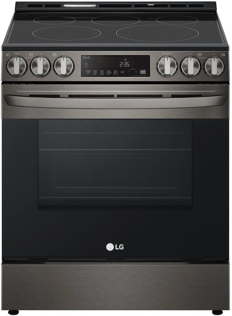 LDEL7324SE LG 30" Smart Free-Standing Electric Double Oven Range with ...