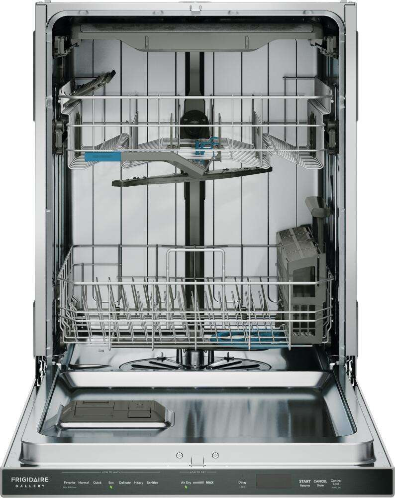 Frigidaire GDSP4715AF 24" Dishwasher with 7 Wash Cycles and CleanBoost ...