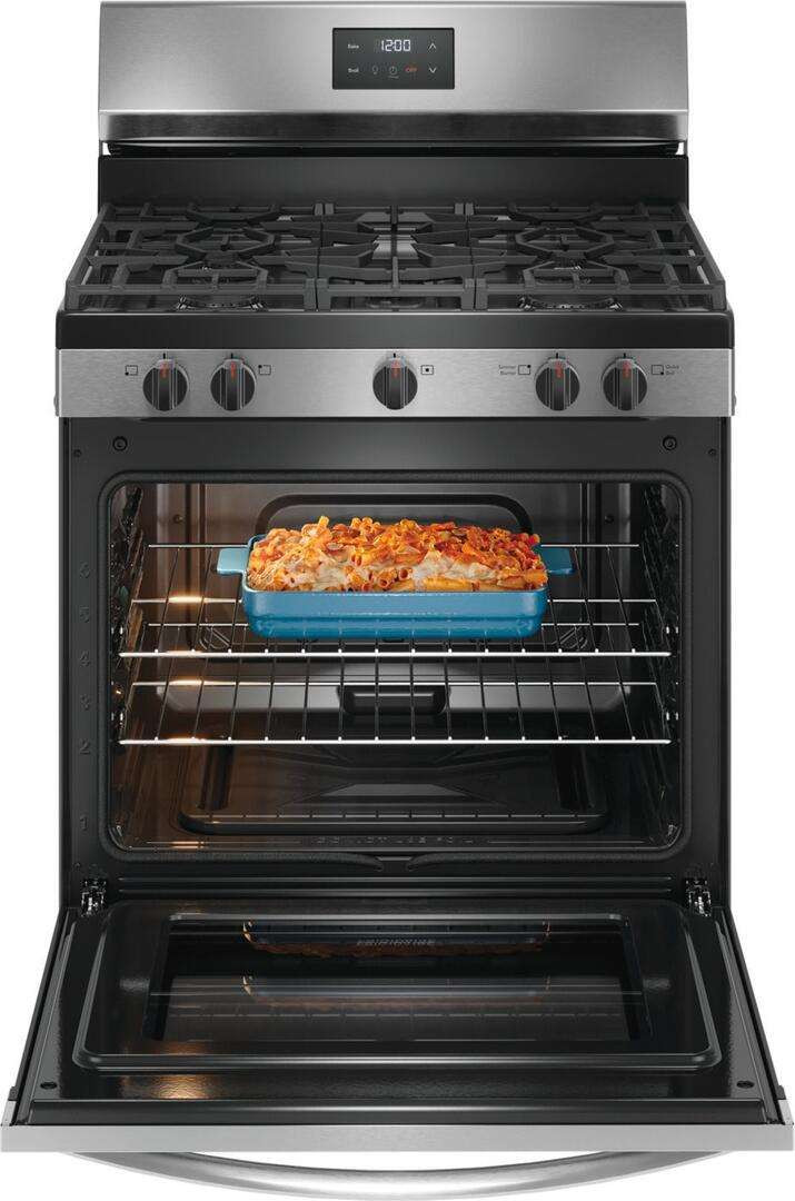 Frigidaire FCRG3052BS 30" Freestanding Gas Range with Quick Boil and 5 ...
