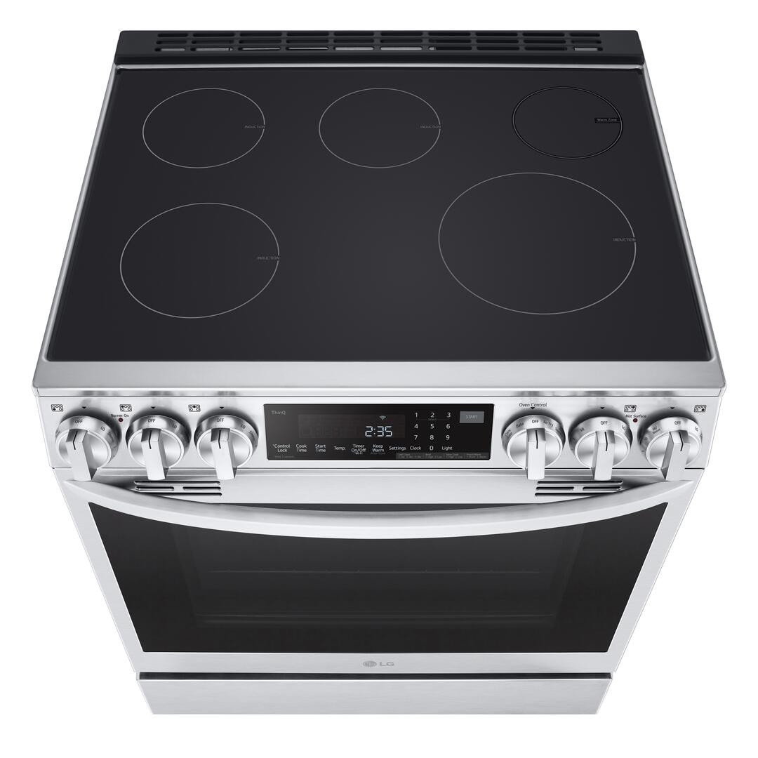 LG LSIL6336FE 30" Induction Slide-In Range with ProBake Convection and ...