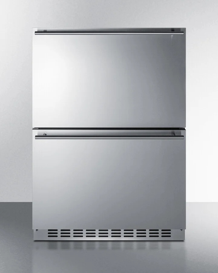 ADFD243OS Summit 24" ADA Compliant Outdoor 2-Drawer Undercounter ...