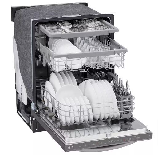 LDTH5554D LG 24" Smart Top Control Dishwasher with Towel Bar Handle and ...