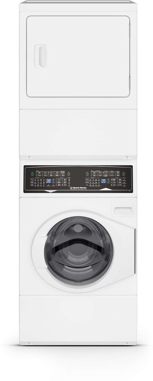 Speed Queen SF7008WE 27" Stacked Laundry Center with 3.4 cu. ft. Washer ...