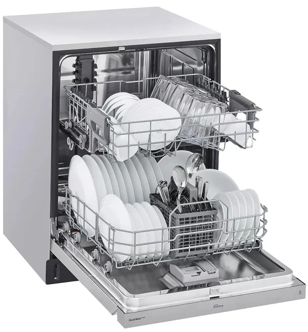 LG ADFD5448AT 24" Front Control Dishwasher with Pocket Handle and ...