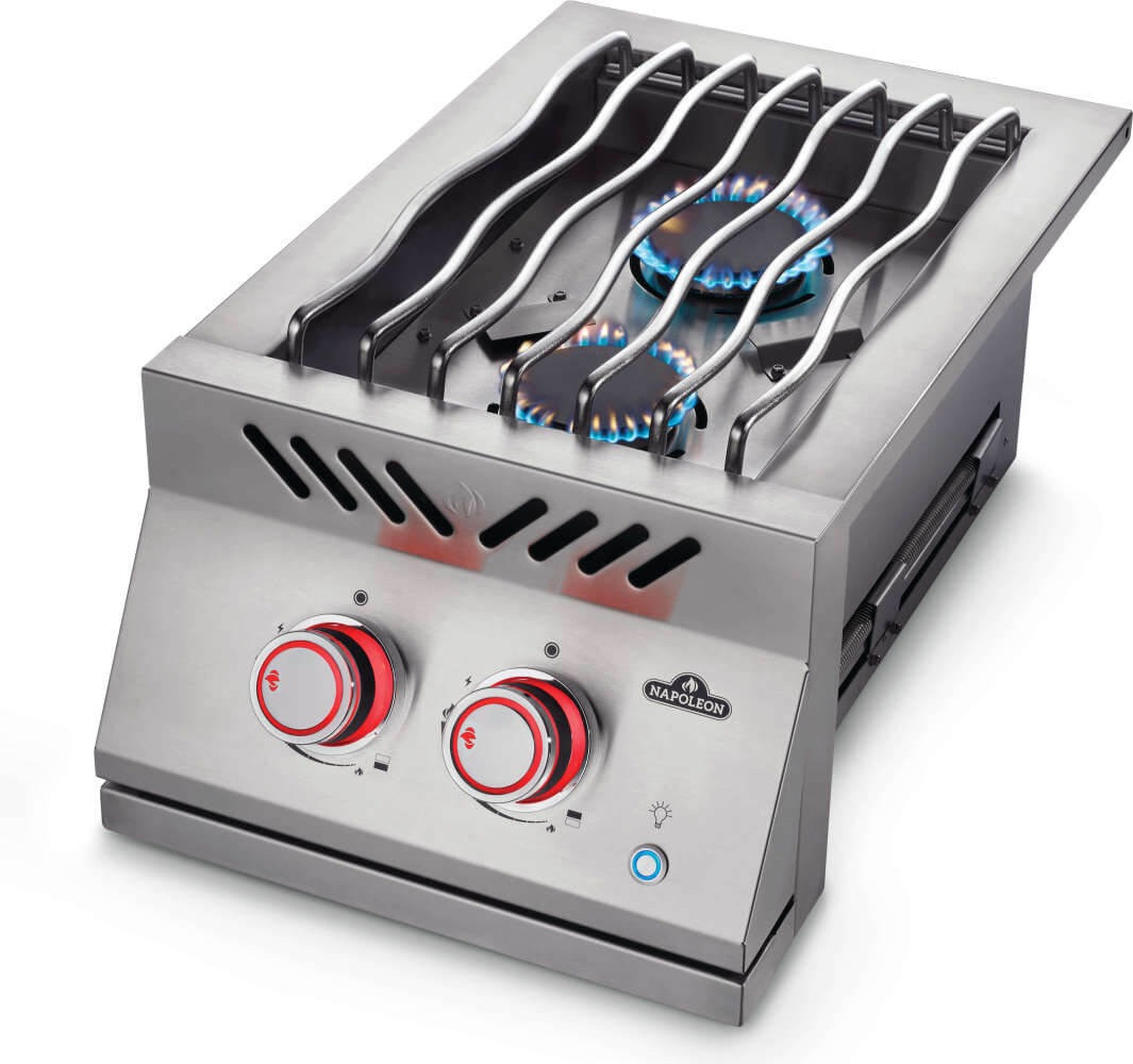 Napoleon BIB12RTPSS Built-in Inline Dual Range Top Burner - Liquid ...