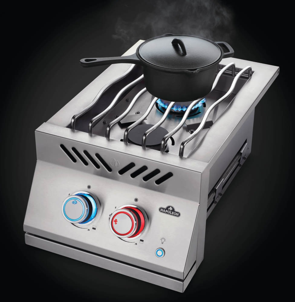 Napoleon BIB12RTPSS Built-in Inline Dual Range Top Burner - Liquid ...