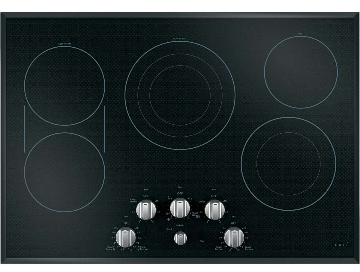 CEP70302MS1 Cafe 30" Smoothtop Electric Cooktop with 5 Radiant Cooking ...