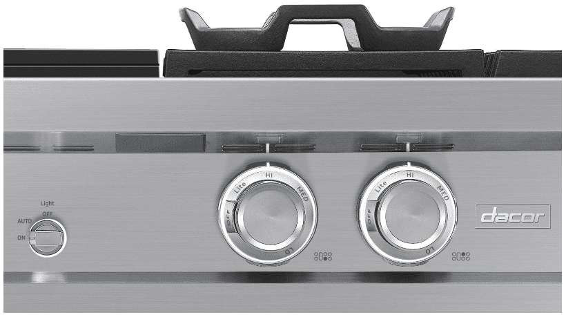 Dacor DTT36M974LS 36" Contemporary Rangetop 4 Burners with Griddle ...
