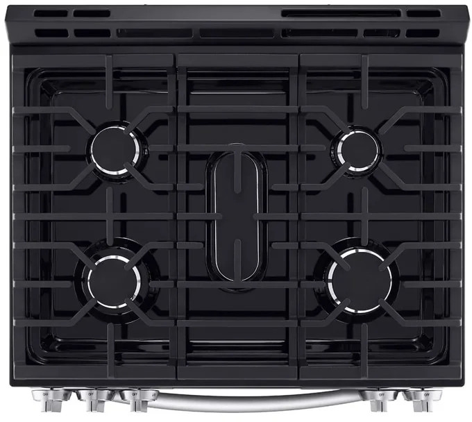 LG LSGL5831F 30" Slide-In Gas Range with EasyClean - PrintProof ...