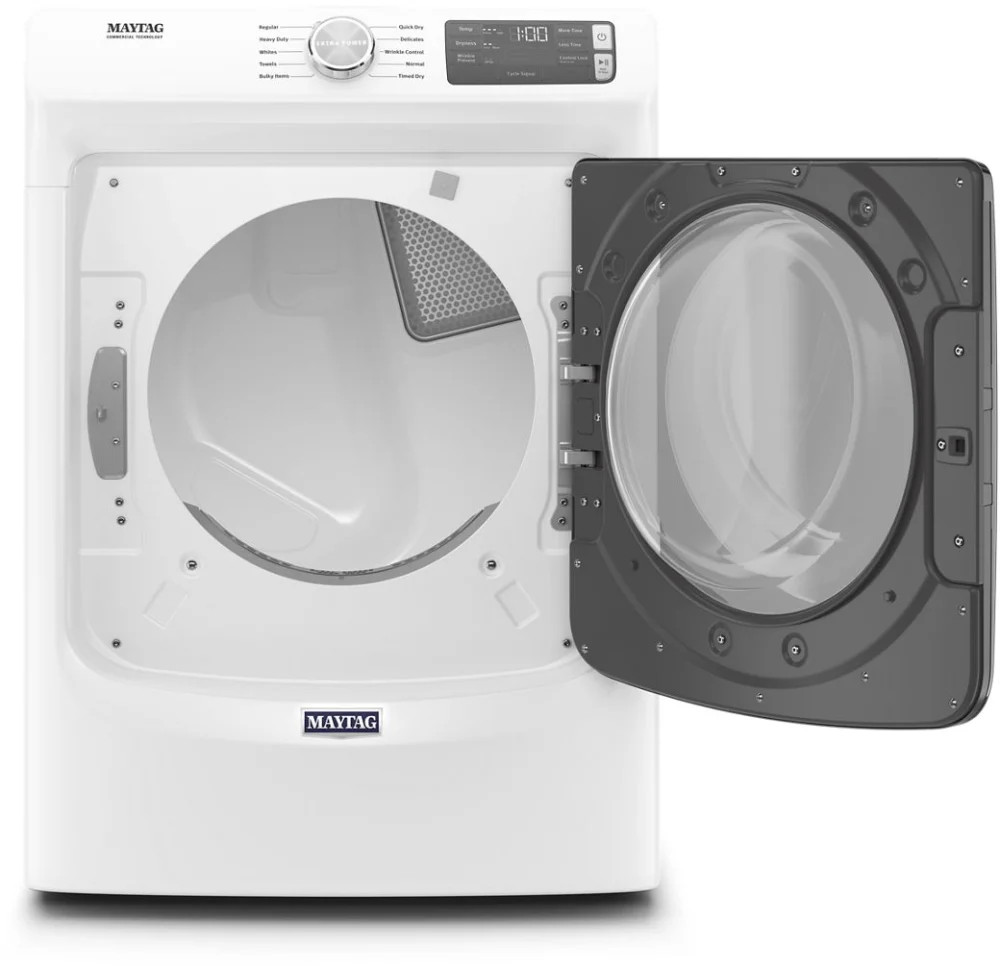 Maytag MED5630HW 27" Electric Dryer with Quick Dry Cycle and Advanced ...