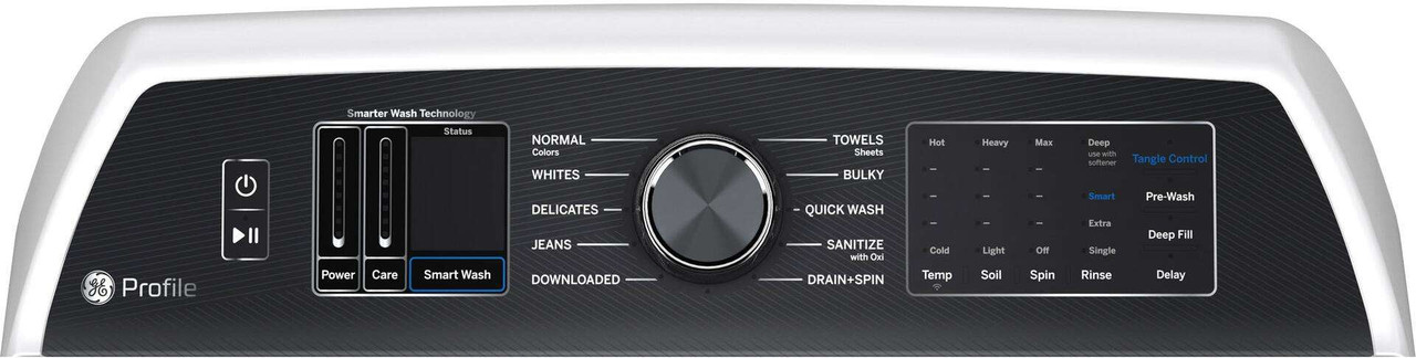 PTW700BSTWS GE Profile 28" 5.4 cu ft Smart Top Load Washer with ...