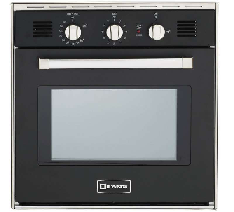 VEBIG24NE Verona 24" Gas Built In Single Wall Oven - Matte Black