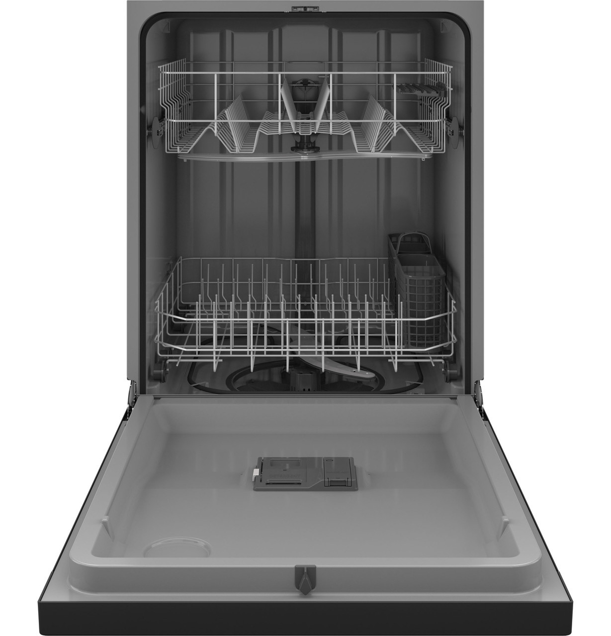 GE GDF535PGRBB Front Control Dishwasher - 55 dBa - Black - US Appliance