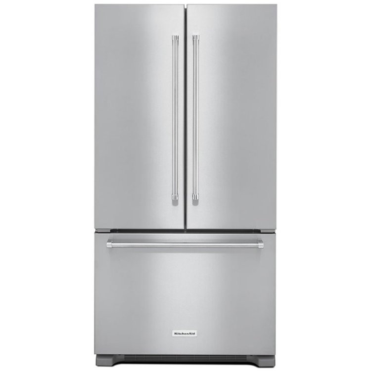 KitchenAid KRFC302ESS 36" Counter Depth French Door Refrigerator ...