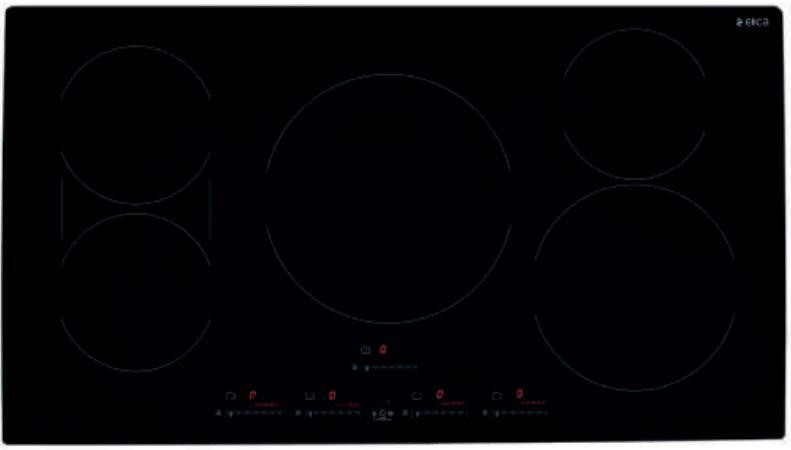 Elica EIV536BL 36" Volta Induction Cooktop with 5 Cooking Elements and ...