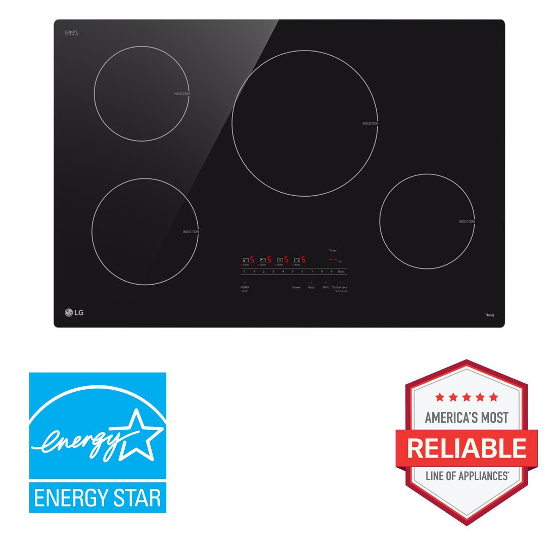 CBIH3013BE LG 30" Induction Cooktop with SmoothTouch Controls - Black ...