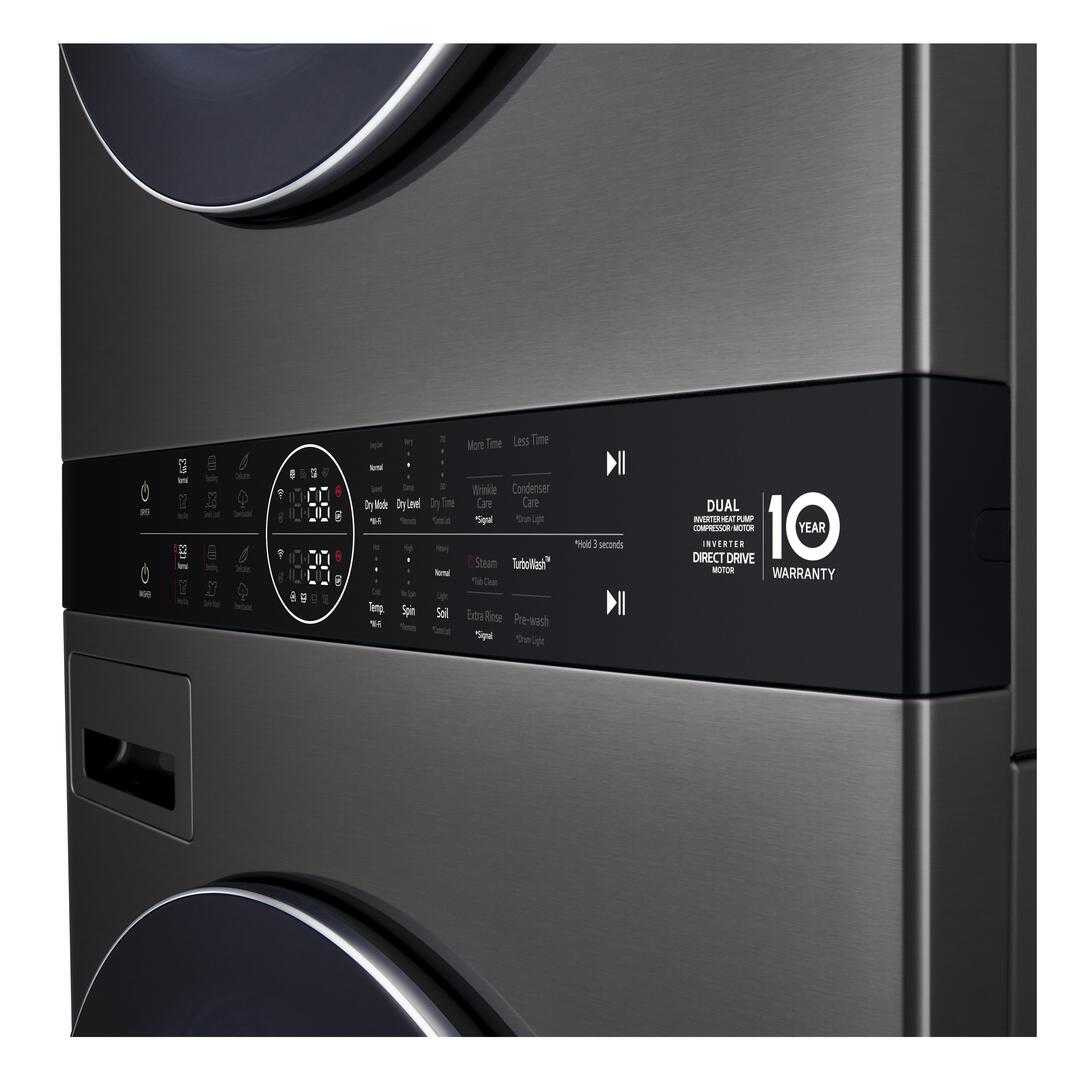 WKHC252HBA LG 27" 7.8 cu.ft. Washtower with Stainless Steel Tub and ...