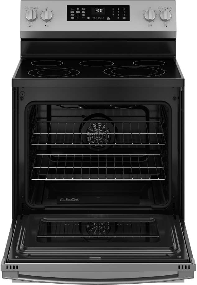 GE GRF600AVSS 30" Freestanding Electric Range with Air Fry and EasyWash ...