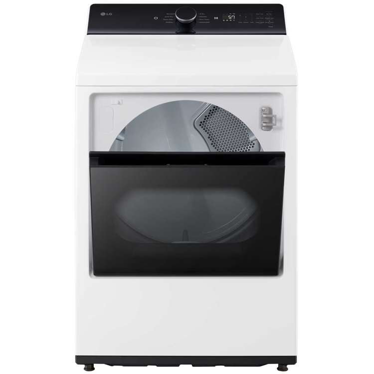 LG DLE8400WE 27" Electric Dryer 7.3 cu.ft. with Wi Fi and AI Sensor Dry ...