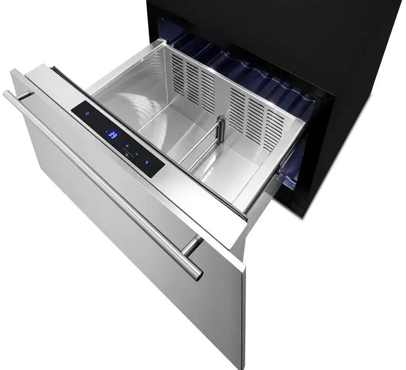 Summit FF1DSS24 24" Built-In All-Refrigerator Drawer with Professional ...