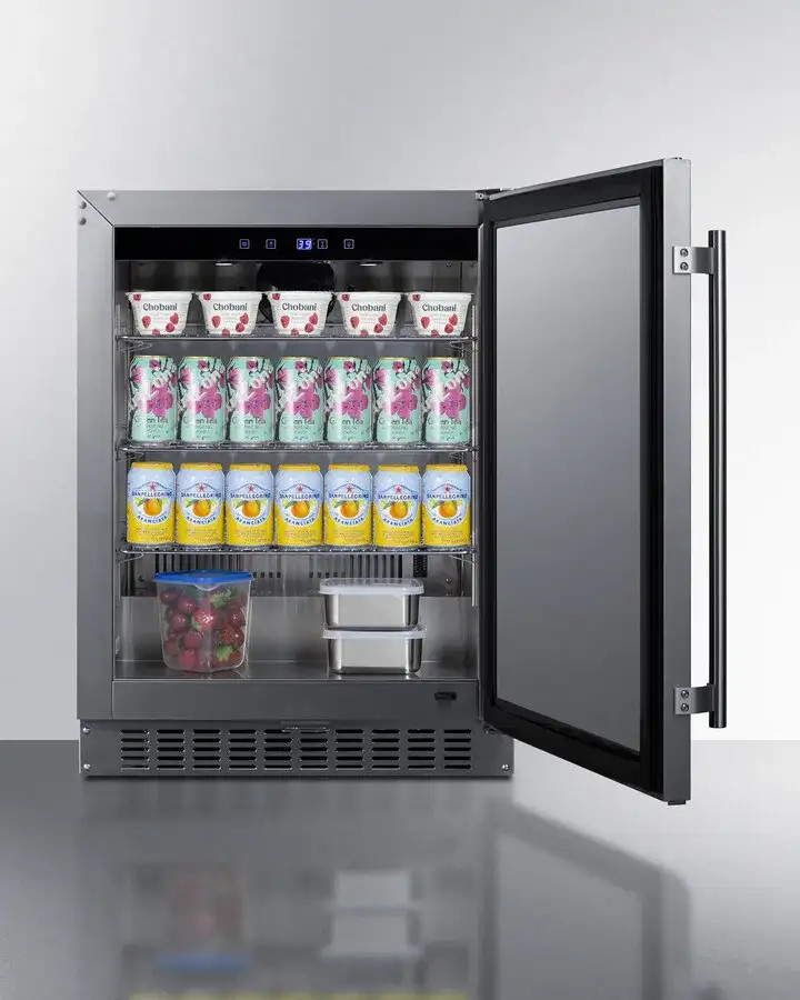 Summit SPR618OSADA 24" Outdoor Refrigerator with Professional Handle ...