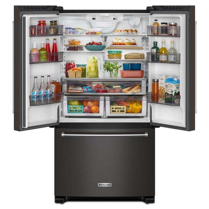KRFC136RBS KitchenAid 36" Counter Depth French Door Refrigerator with ...