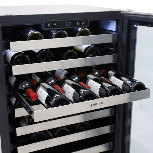 Sapphire SW243SZSSPR 24" Wine Refrigerator - Custom Panel - US Appliance
