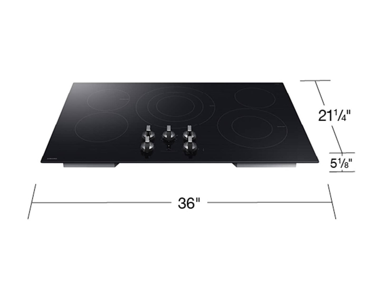 Samsung NZ36FG6432RK 36" Smart Electric Cooktop with 5 Elements and ...