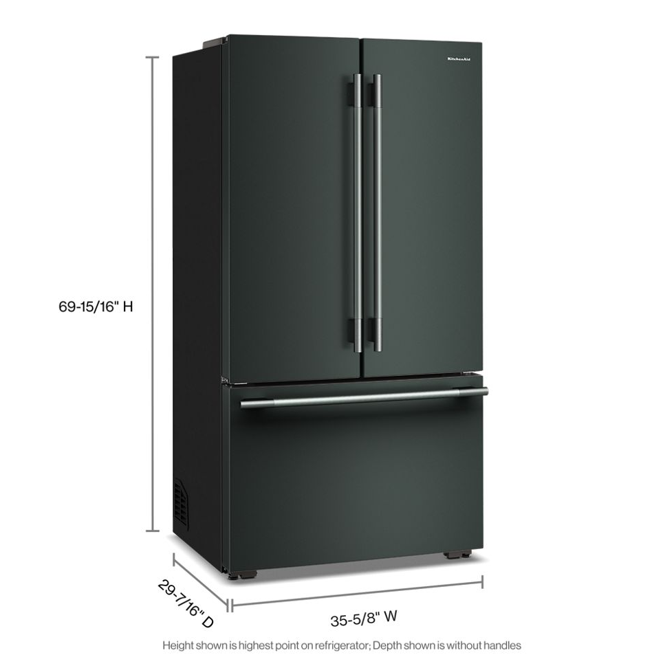 KitchenAid KRFC236SJP 36" Counter Depth French Door Refrigerator with ...