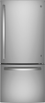 GE GBE21DYKFS 30" Bottom Mount Freezer Refrigerator 20.9 cu. ft ...
