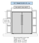 TRMKTEZ2LV79 Frigidaire Professional 79" Louvered Trim Kit for ...