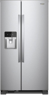 Whirlpool WRS321SDHZ 33" Side By Side Refrigerator with Built-In Ice ...