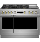 Monogram ZDP486NDTSS 48" Dual Fuel Range with 6 Burners and Griddle ...