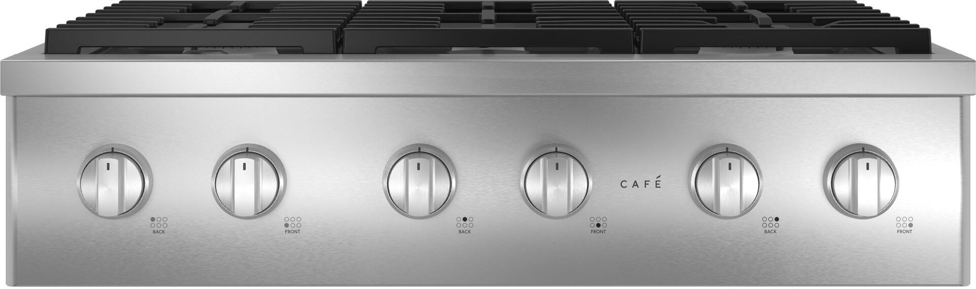 CGY366P2TS1 Cafe 36" Smart All Gas Commercial Style Range with 6 ...