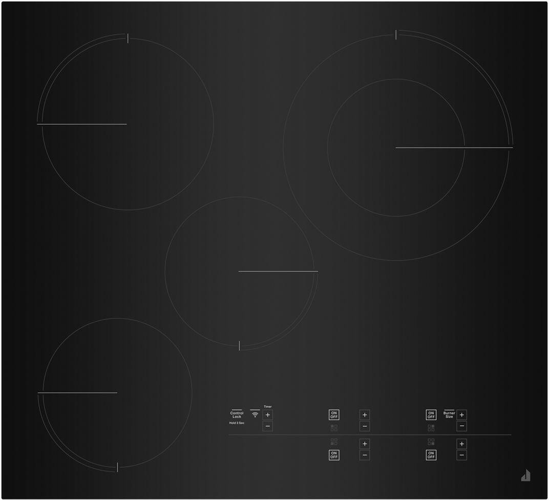 JEC4536KB JennAir 36" Oblivion Electric Cooktop with 5 Elements - Black