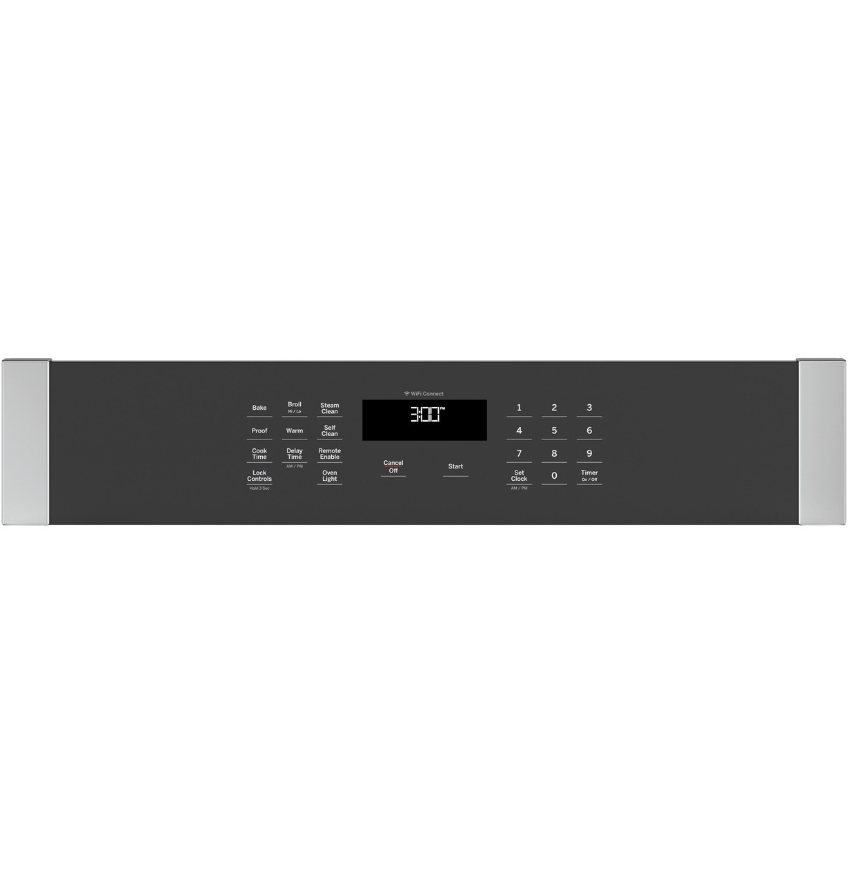 GE JKS3000SNSS 27" Single Wall Oven with Never Scrub Heavy Duty Racks ...