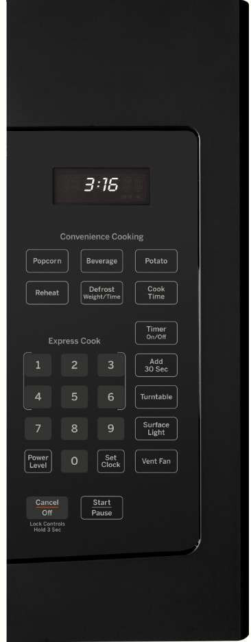 GE JVM3160DFBB 1.6 cu. ft. Over-the-Range Microwave Oven - Black - US ...