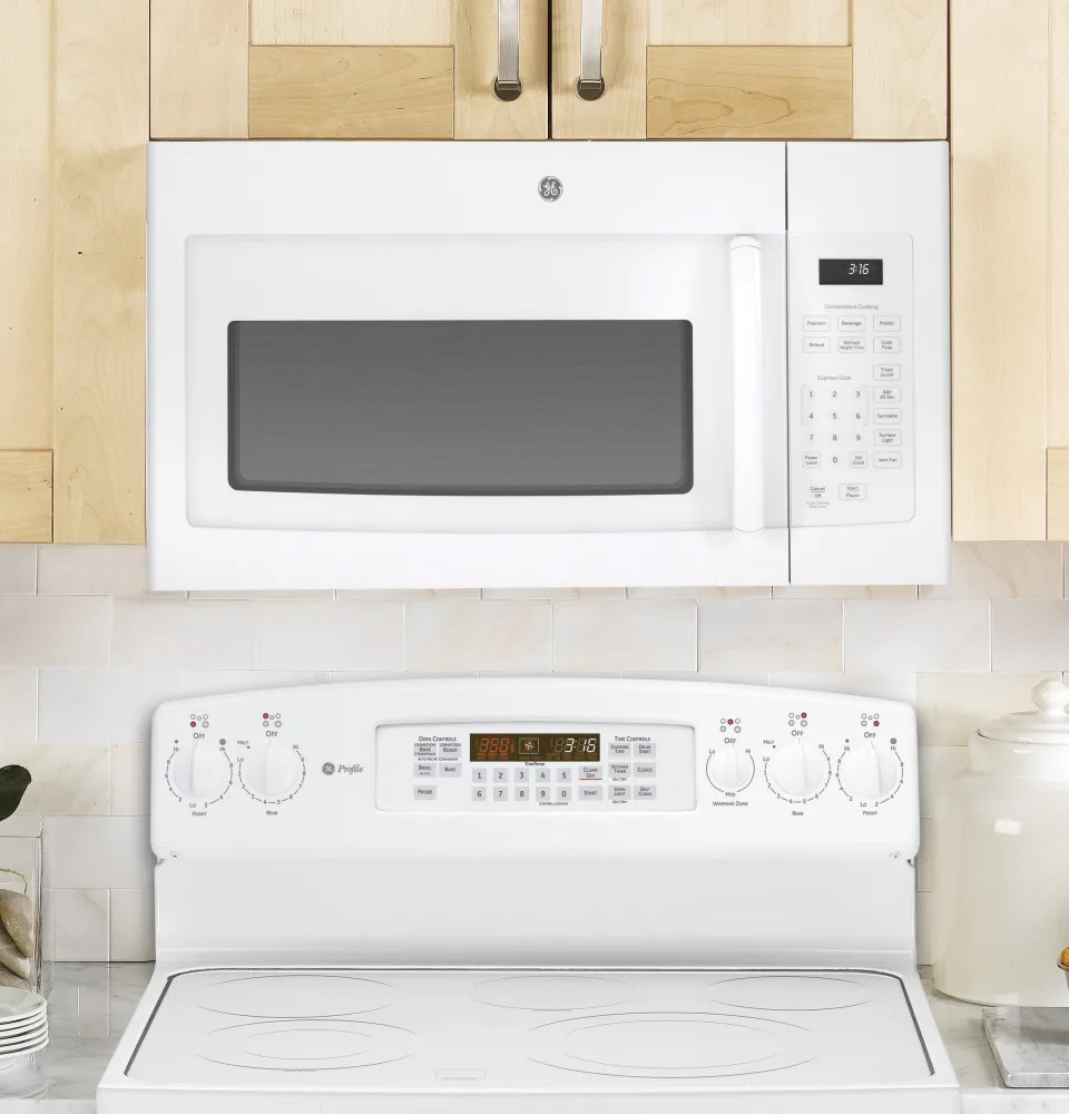 GE JVM3160DFCC 1.6 cu. ft. Over-the-Range Microwave Oven - Bisque - US ...