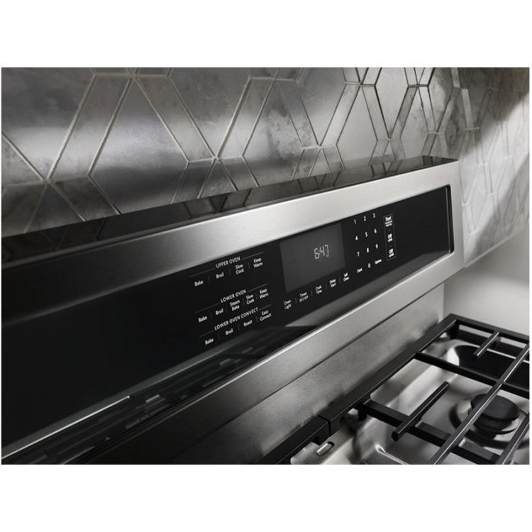 KitchenAid. KFDD500ESS 30" Dual Fuel Range with Double Oven SatinGlide ...