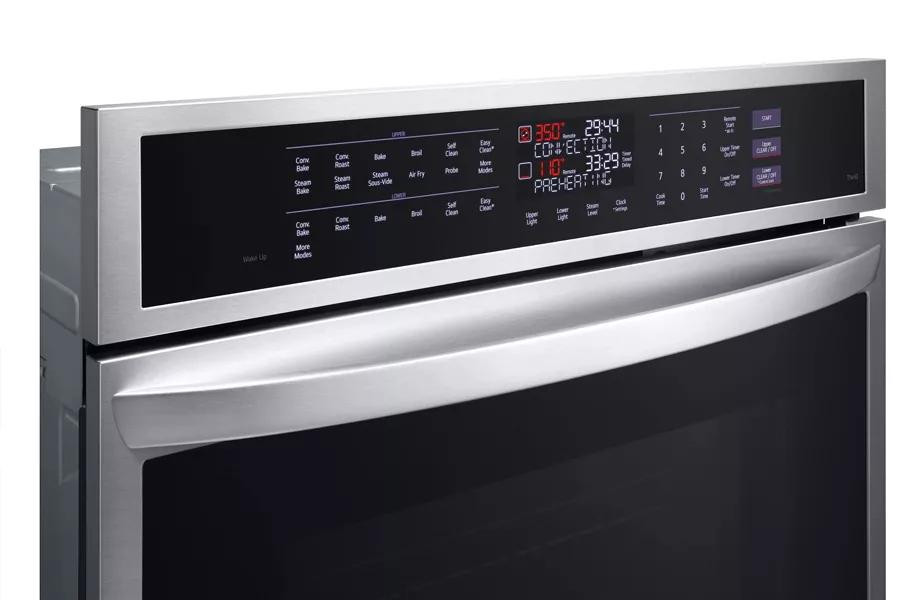 LG WSEP4727F 30" Smart Single Wall Oven with Steam Sous Vide and Air ...