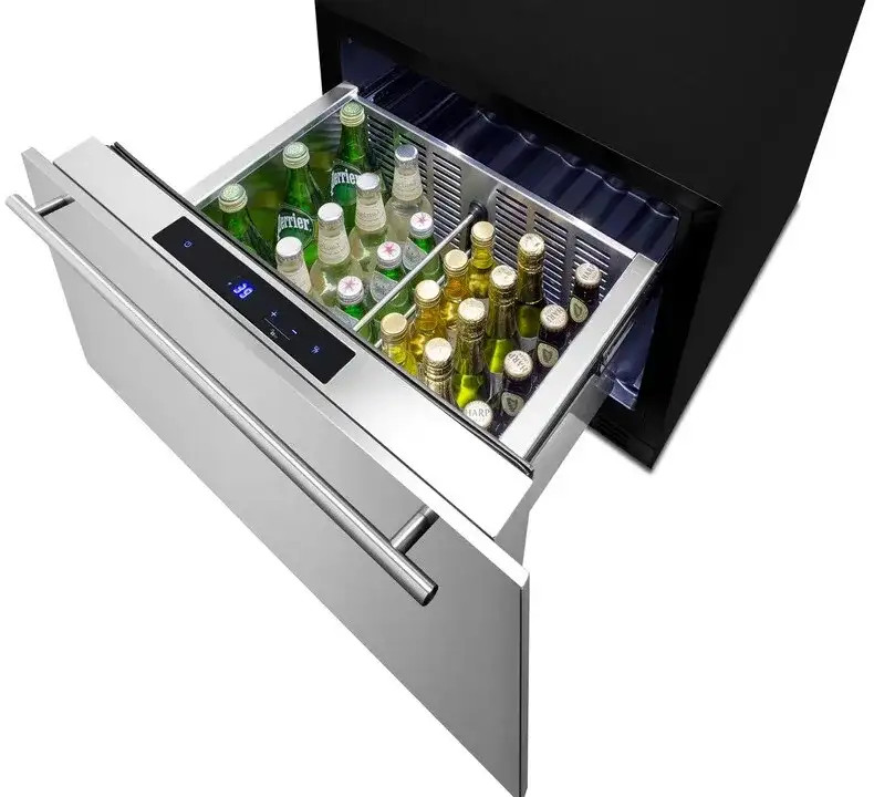 Summit FF1DSS24 24" Built-In All-Refrigerator Drawer with Professional ...